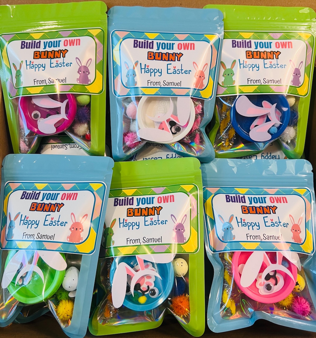 Build Your Own Bunny Kit: Easter Party Favors With Playdoh - Etsy