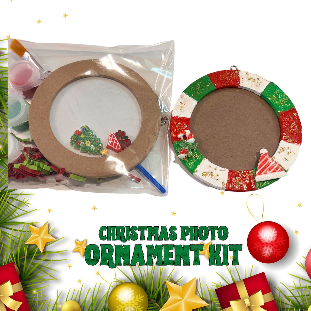 Picture Frame Ornament KIT |DIY Christmas Ornament Kit | Christmas DIY ...