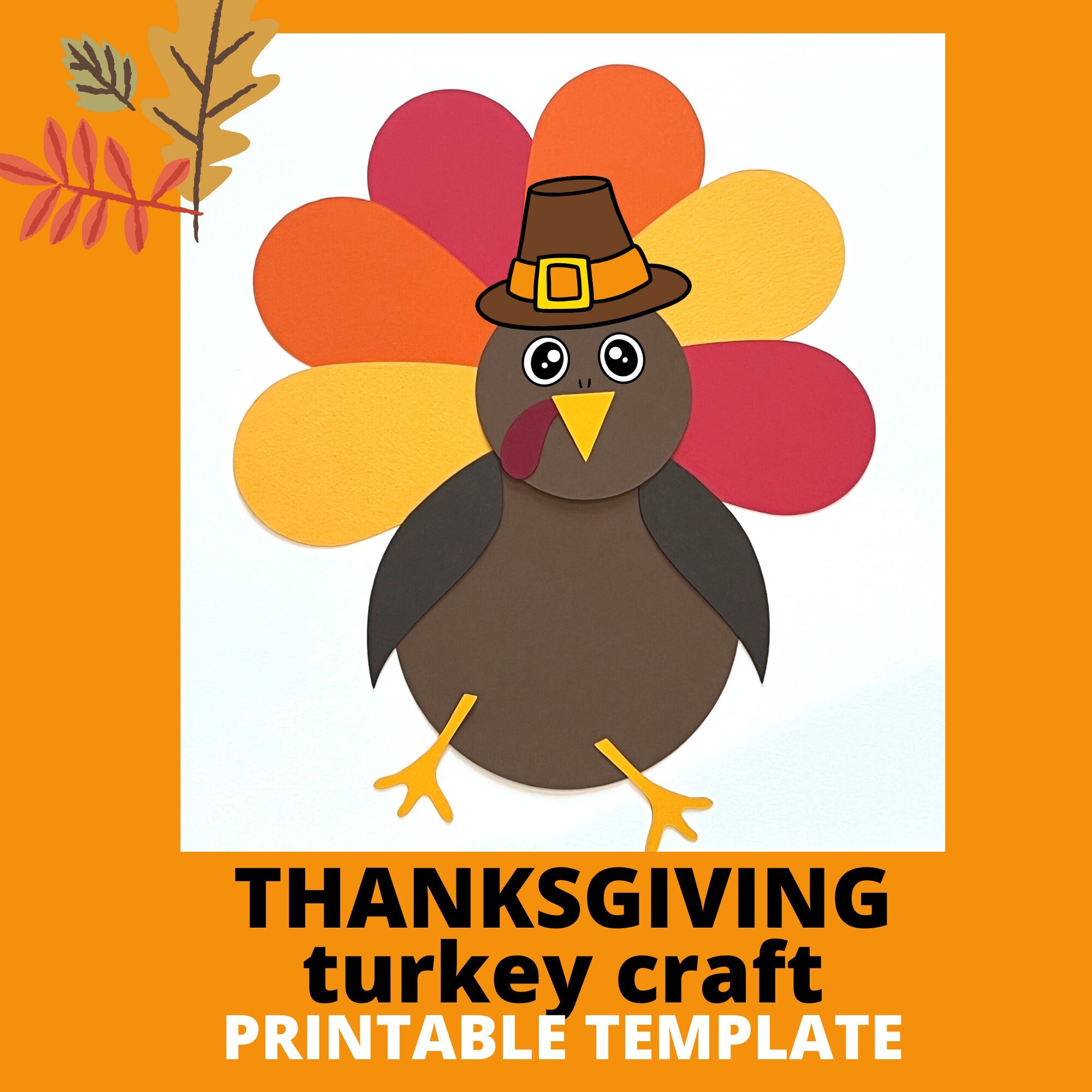 PRINTABLE Thanksgiving Turkey Craft fall Craftturkey Craft Toddler ...