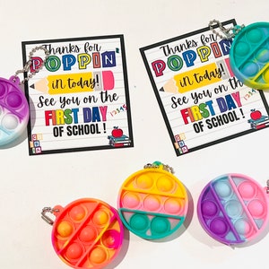 Back to School Student Gifts| Mini Pop It Keychain Gift |teacher ...