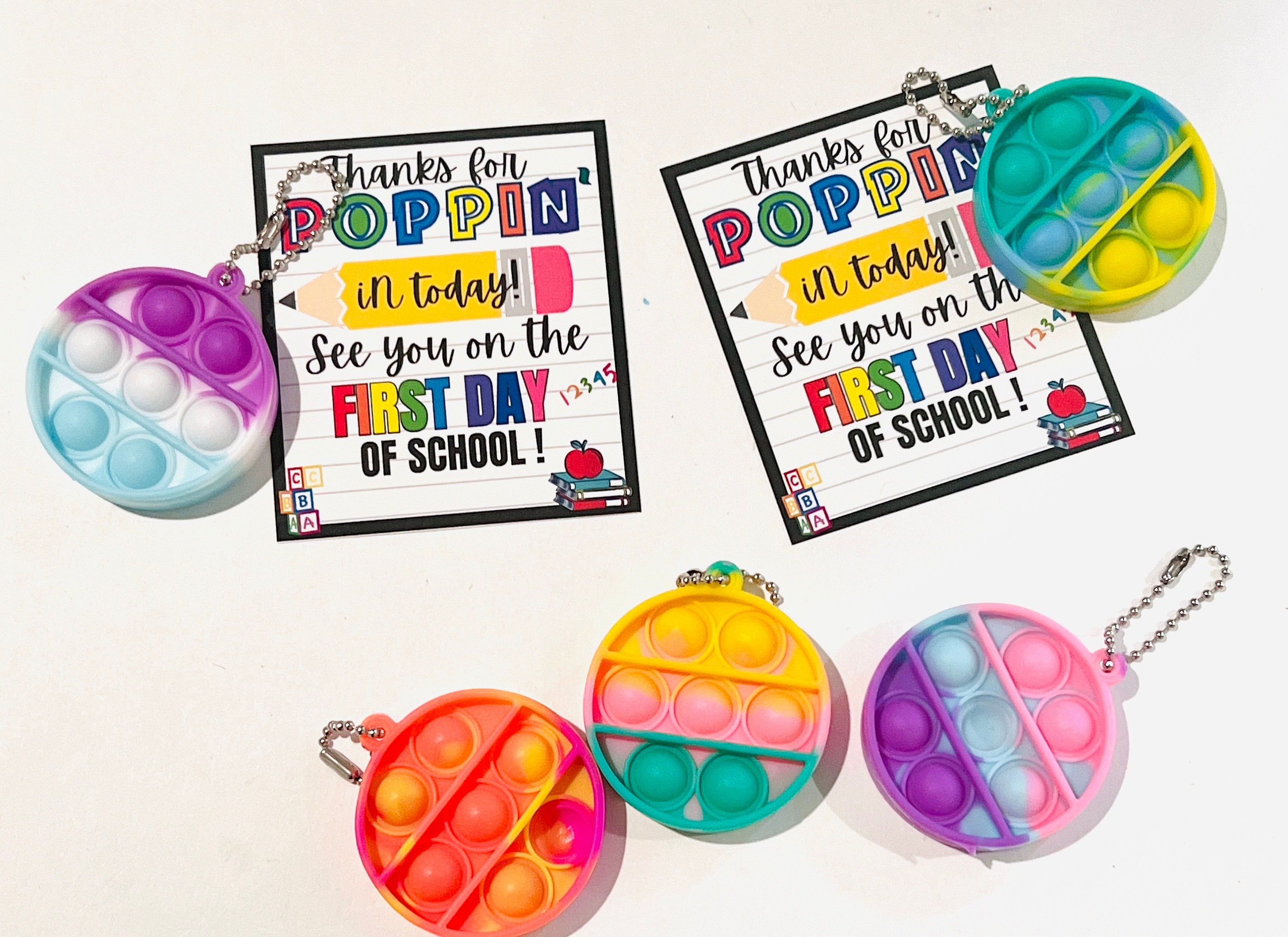 Back to School Student Gifts| Mini Pop It Keychain Gift |teacher ...