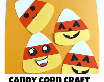 Candy Corn Craft | Halloween Crafts | Fall Crafts - Etsy