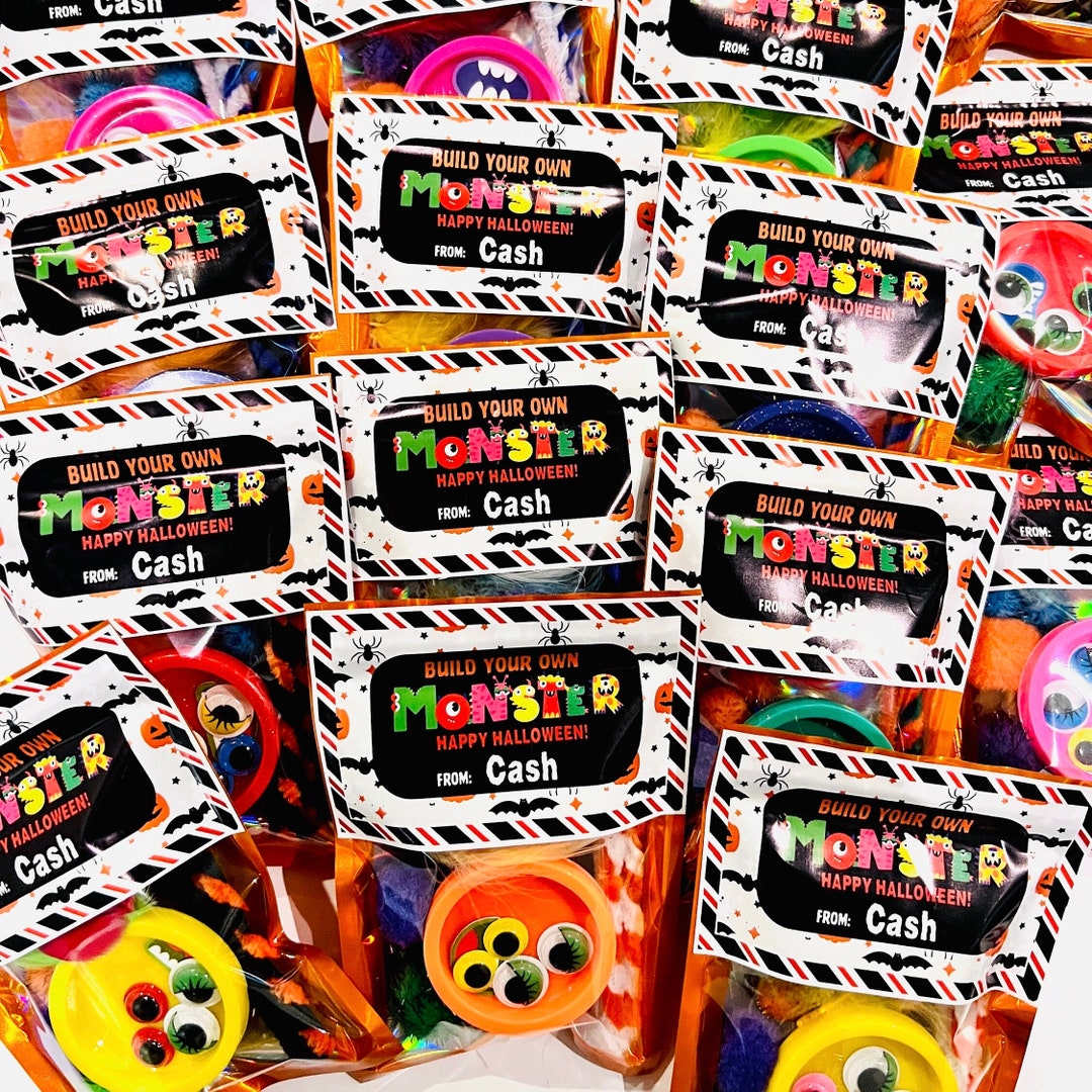 Build Your Own Monster Kit| Halloween MONSTER Kit | Play Doh Favors ...