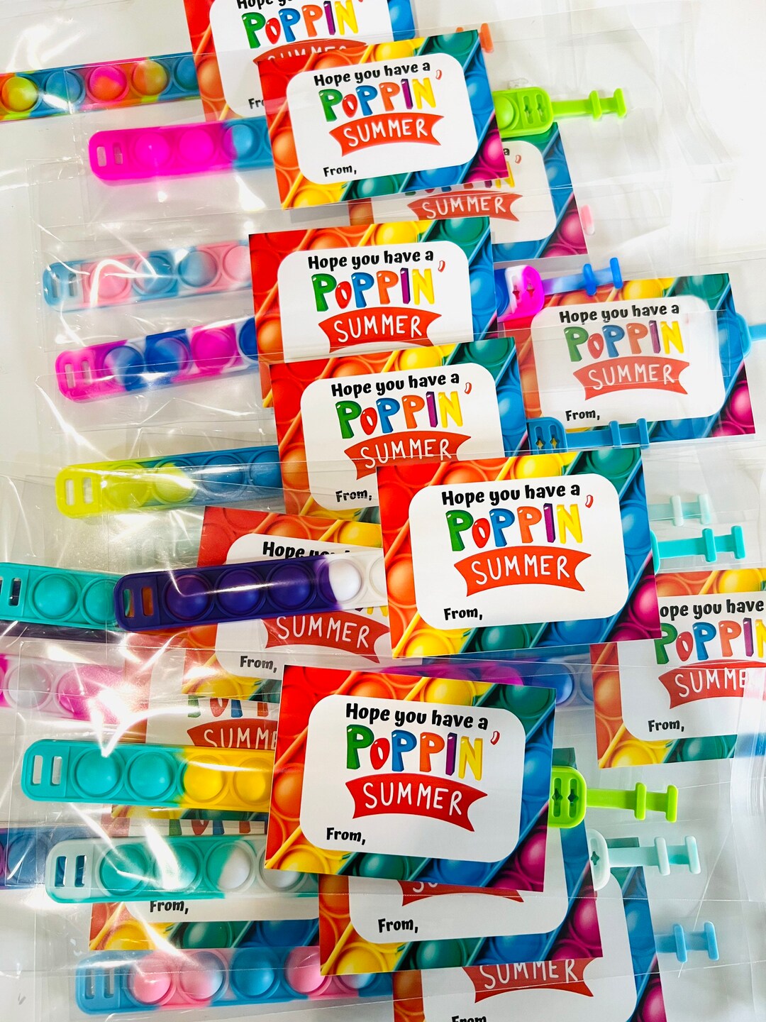 End of School Classroom Gifts| Pop It Bracelet Classroom Gifts| End of ...