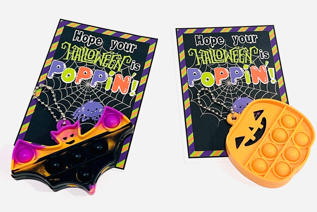 Halloween Popit Favors/ Halloween Classroom Gifts - Etsy