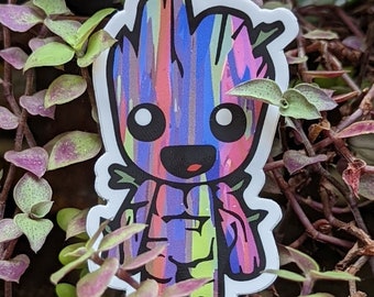 Groot Rainbow Decal - Etsy
