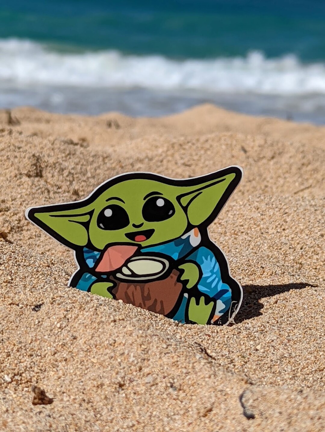 Grogu Sips Coconut - Etsy