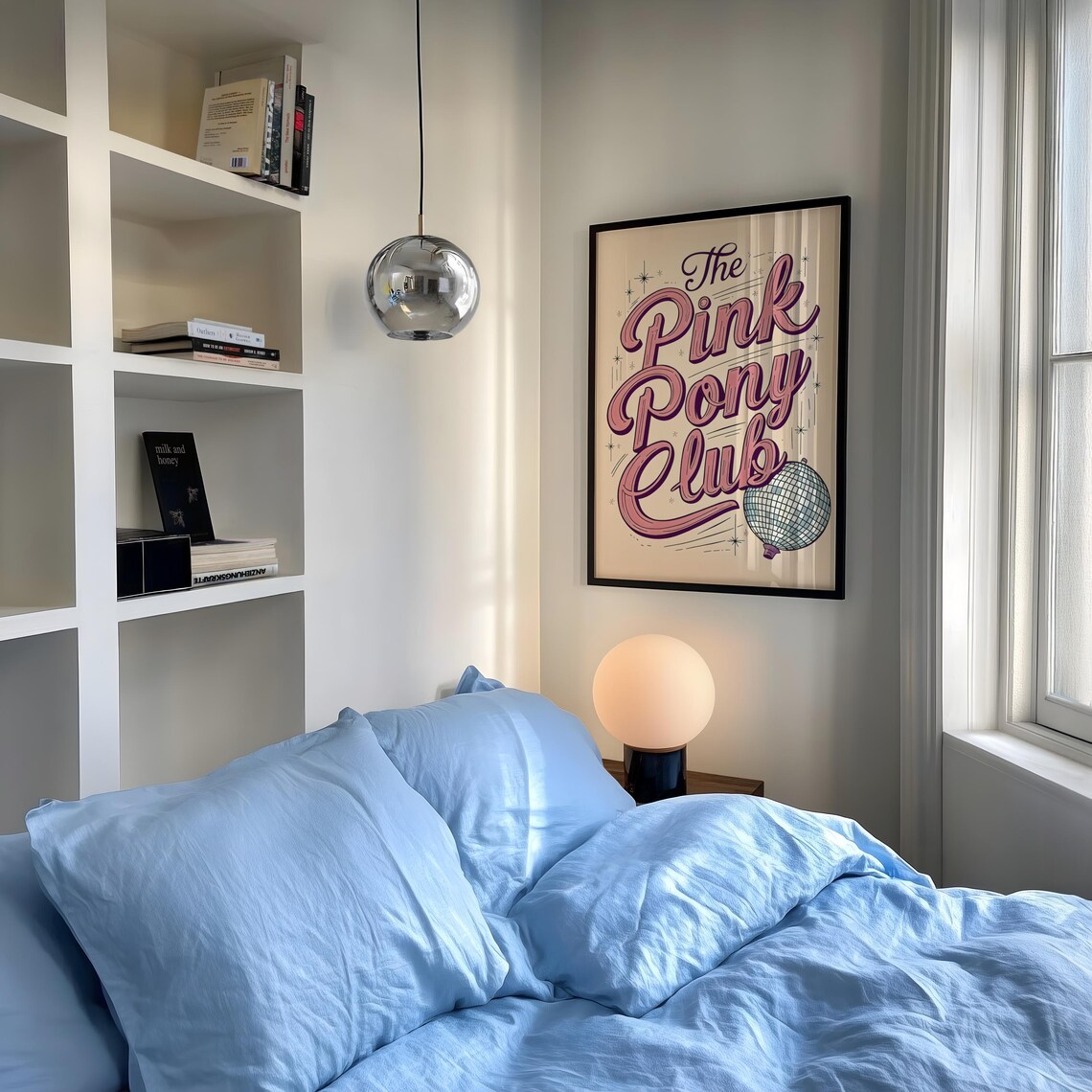 The Pink Pony Club – Retro Disco Printable Wall Art, Digital Download ...