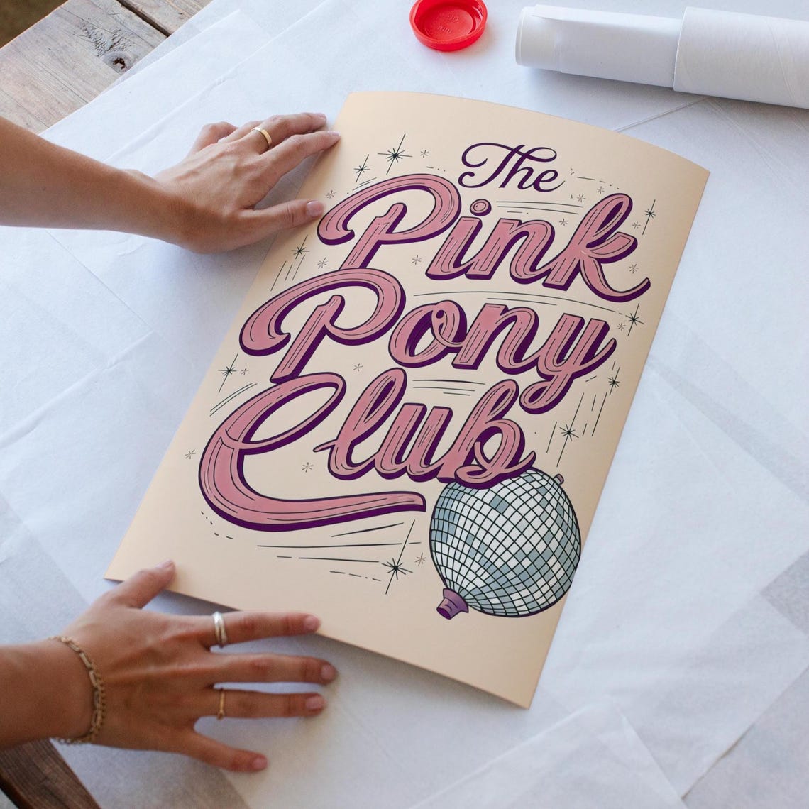 The Pink Pony Club – Retro Disco Printable Wall Art, Digital Download ...