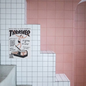 Hand-painted Matte Thrasher Magazine Poster - Shipped Recreated Neck ...