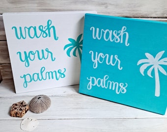 Wash Your Palms Sign - Etsy