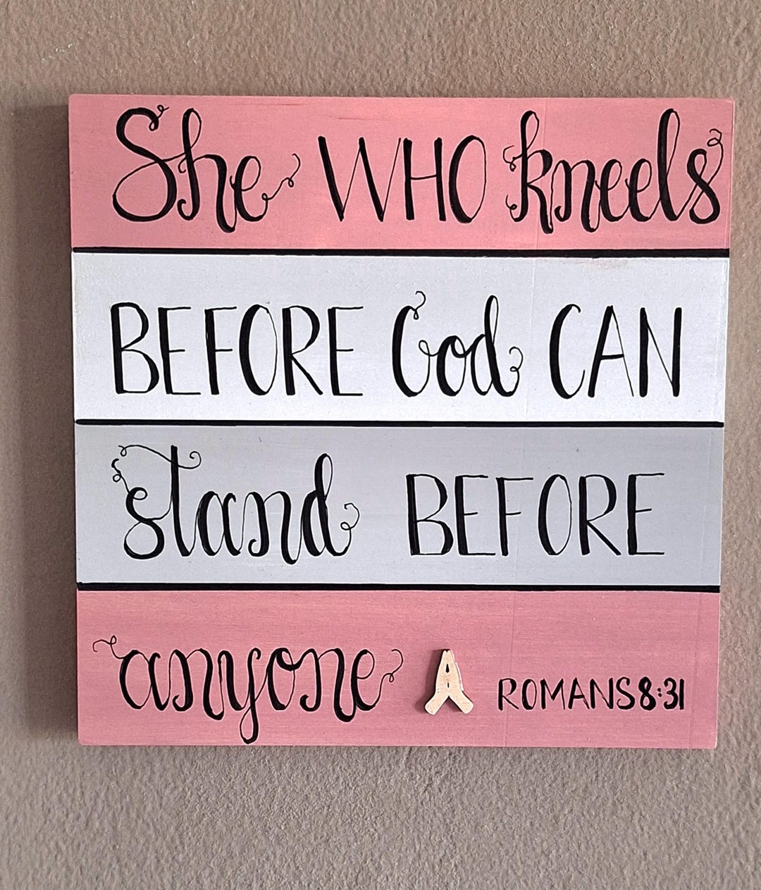 Romans 8:31 Scripture Sign, Hand-painted Christian Wood Decor - Etsy
