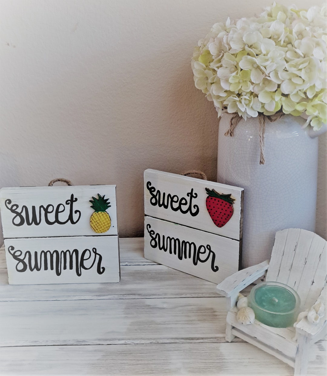 Sweet Summer, Summer Pallet Sign, Mini Pallets, Tiered Tray Signs - Etsy