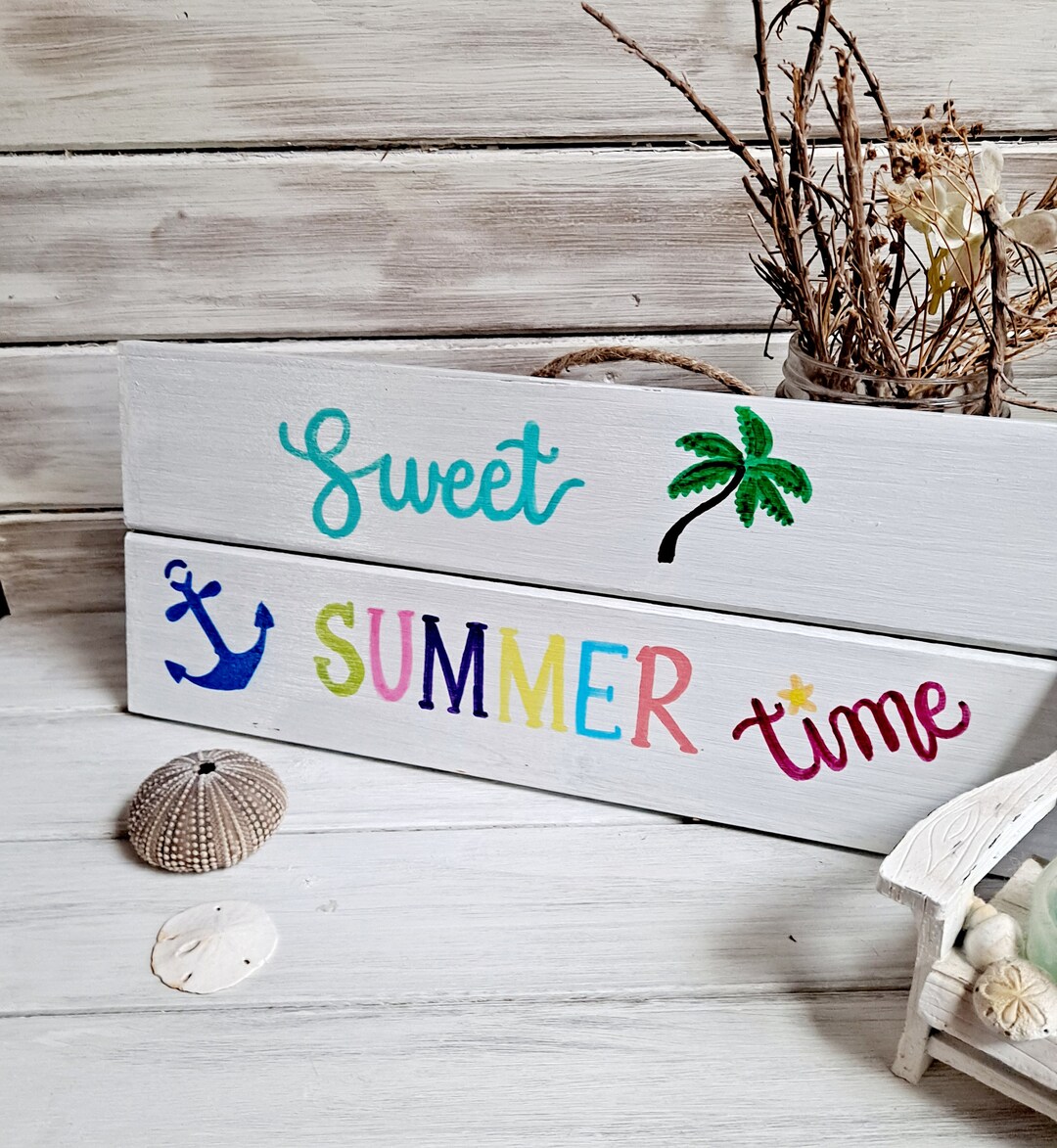 Sweet Summertime Sign, Summer Pallet Sign, Wooden Summer Welcome Sign ...