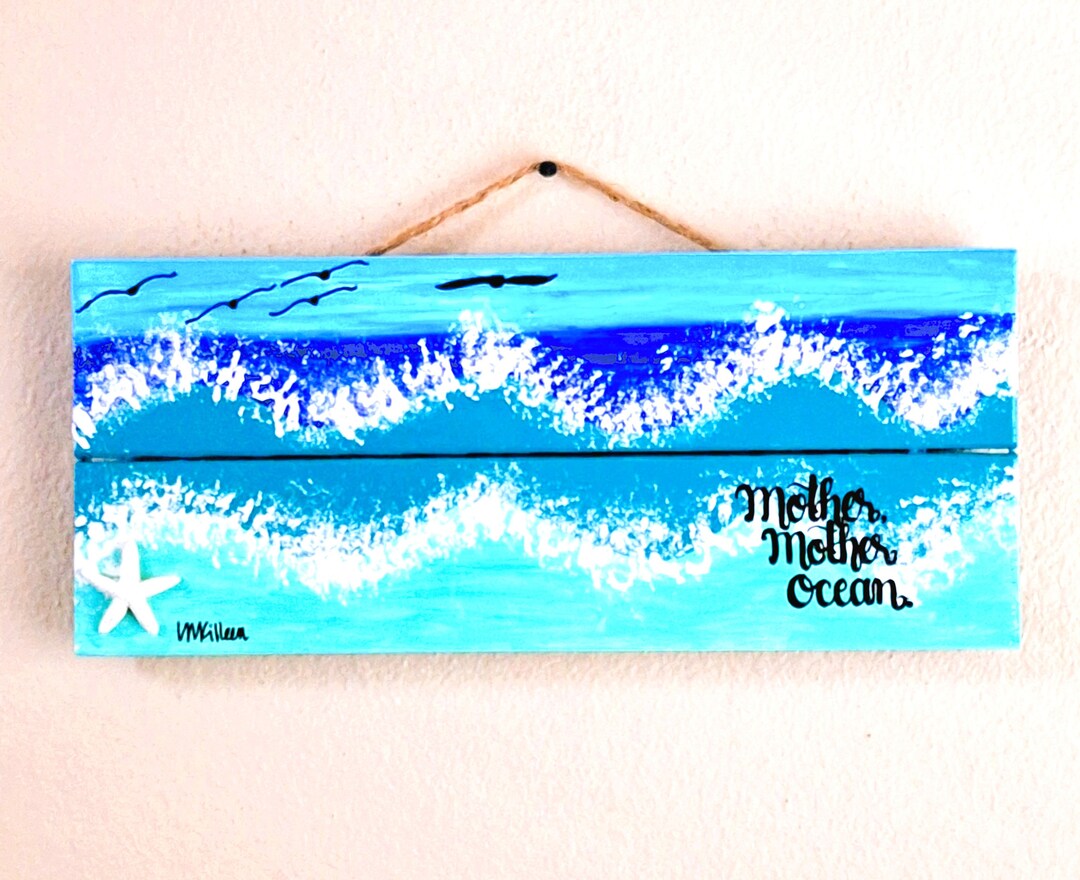 Mother, Mother Ocean, Jimmy Buffett Inspired, Song Lyric Art, Hand ...