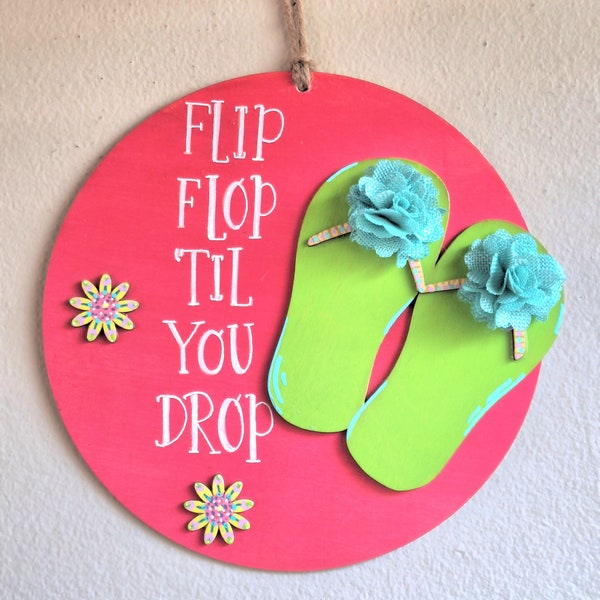 Flip Flops Sign - Etsy