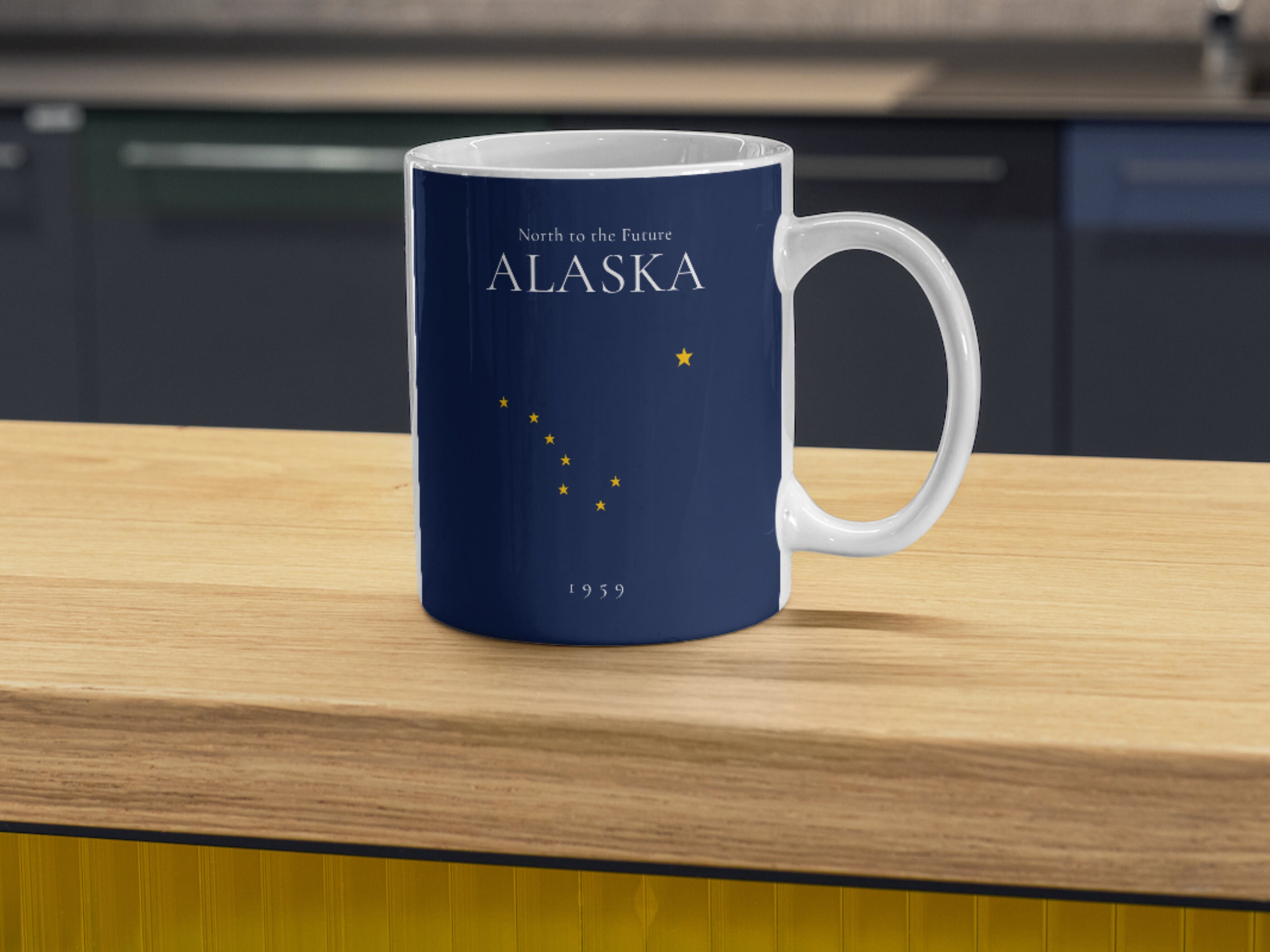 Alaska North Star Constellation Printable Art, Minimalist Navy Blue ...
