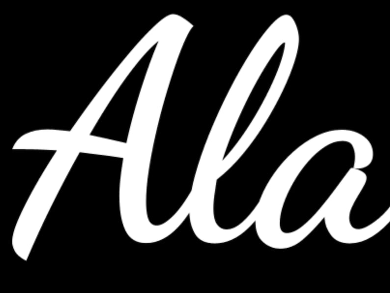 Alabama SVG Cut Files Bundle Digital Download, Script Fonts, State ...