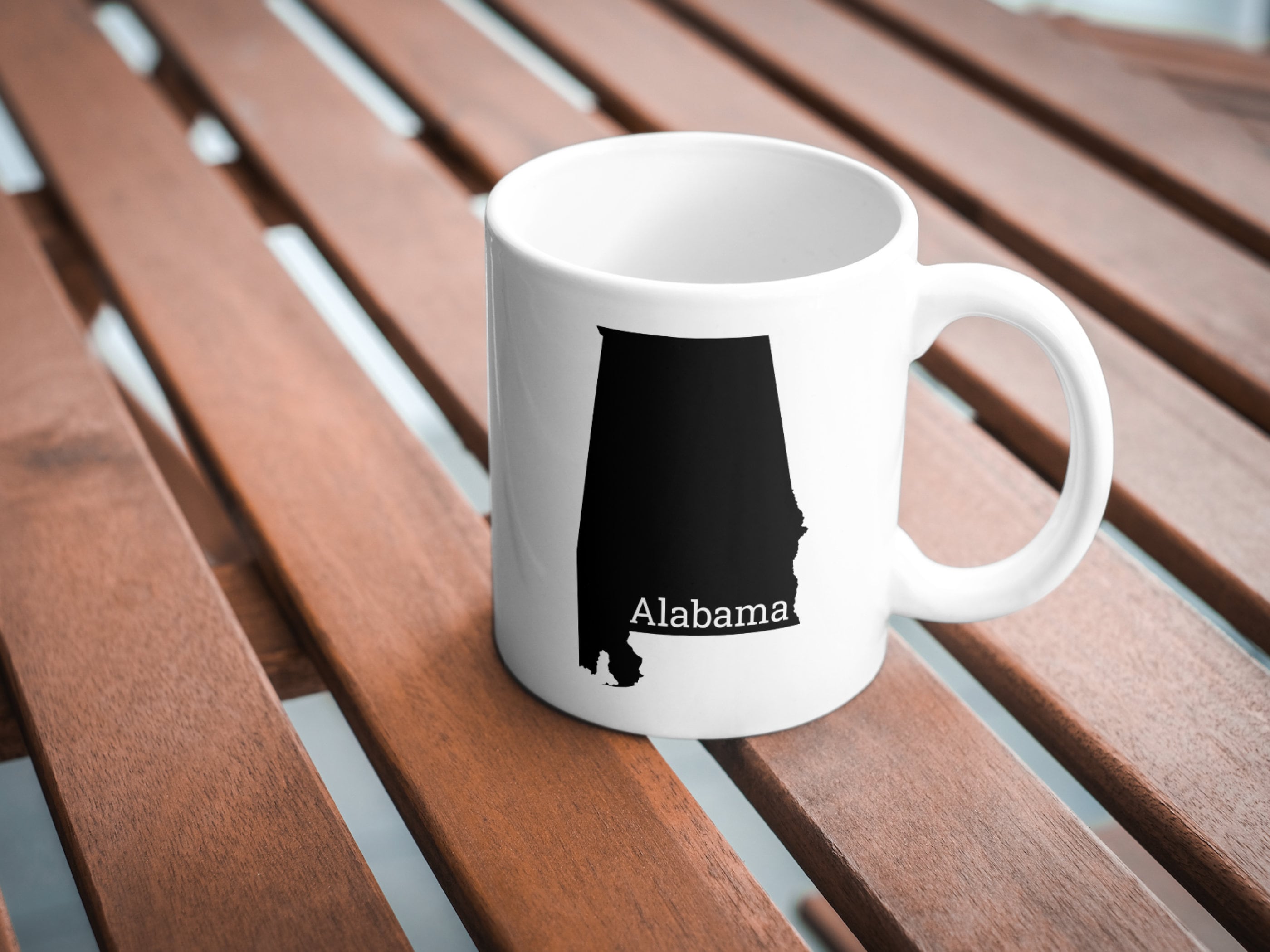 Alabama Minimalist Map - Printable Art in Black & White - Instant ...