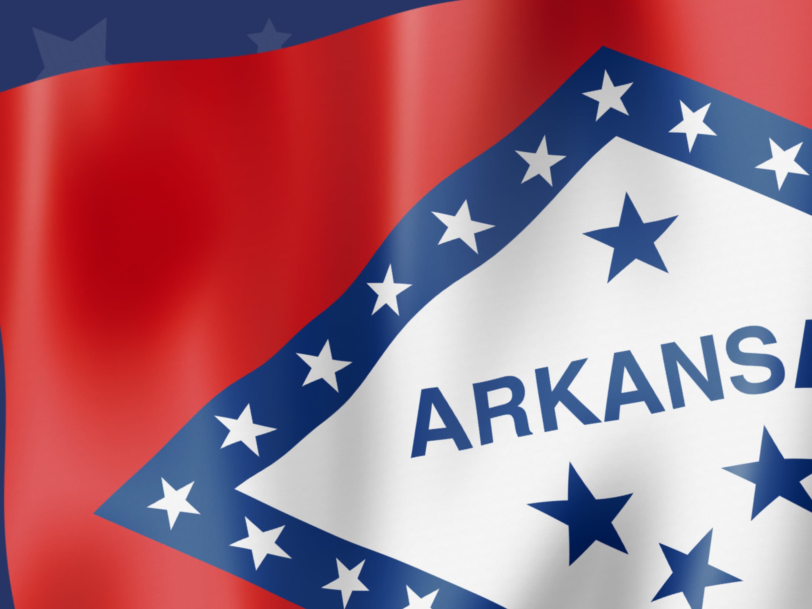 Arkansas State Flag Digital Printable Art, Minimalist Red, White ...