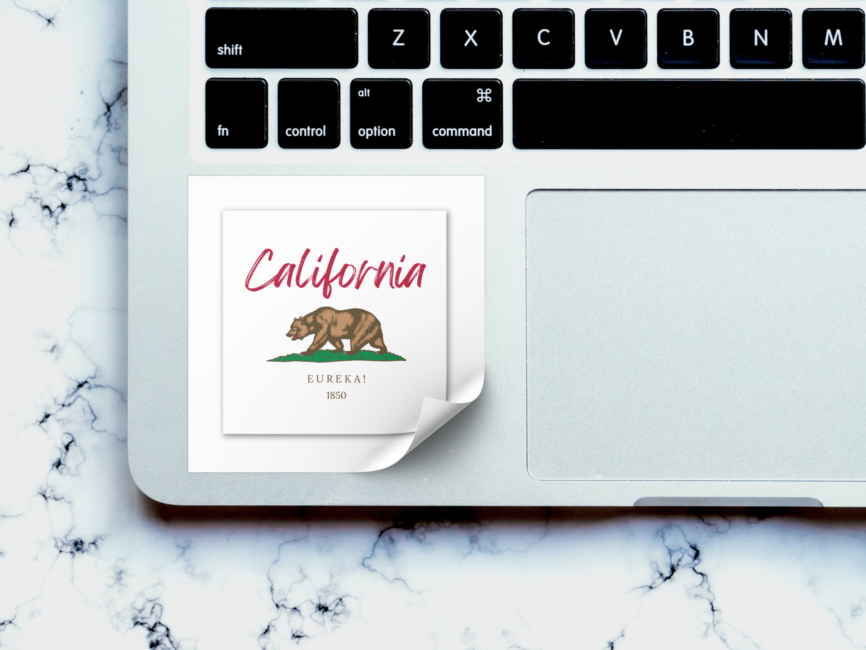 California Flag Digital Printable Art, Grizzly Bear, Red, Brown, Green ...