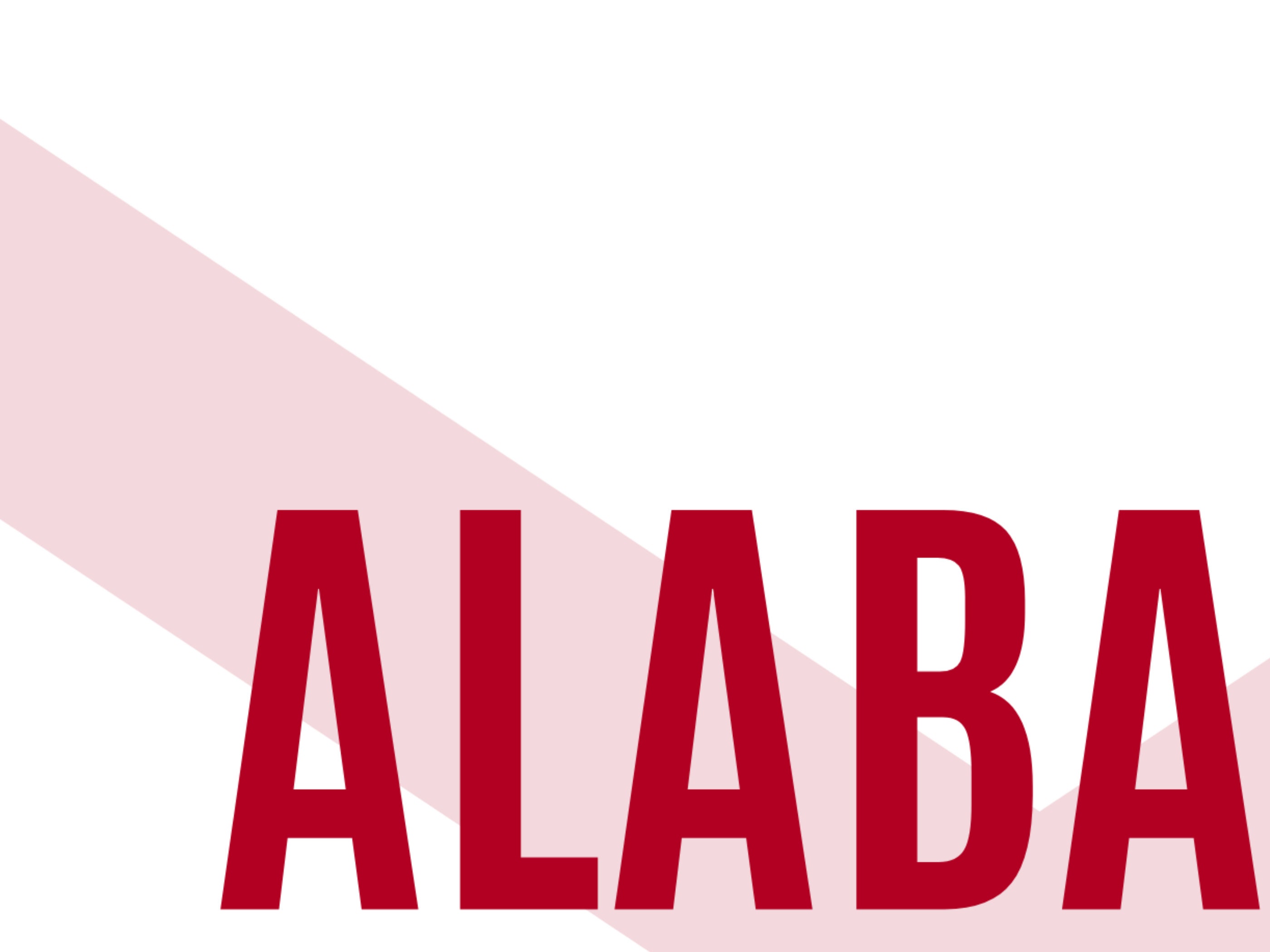 Alabama State Flag Printable Art, Minimalist Design With Simple Red ...