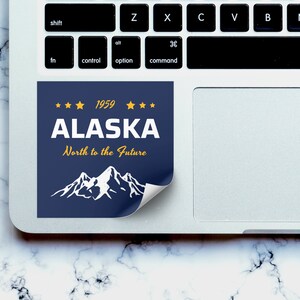 Alaska Mountain Landscape Printable Art, Minimalist Navy Blue, Gold ...