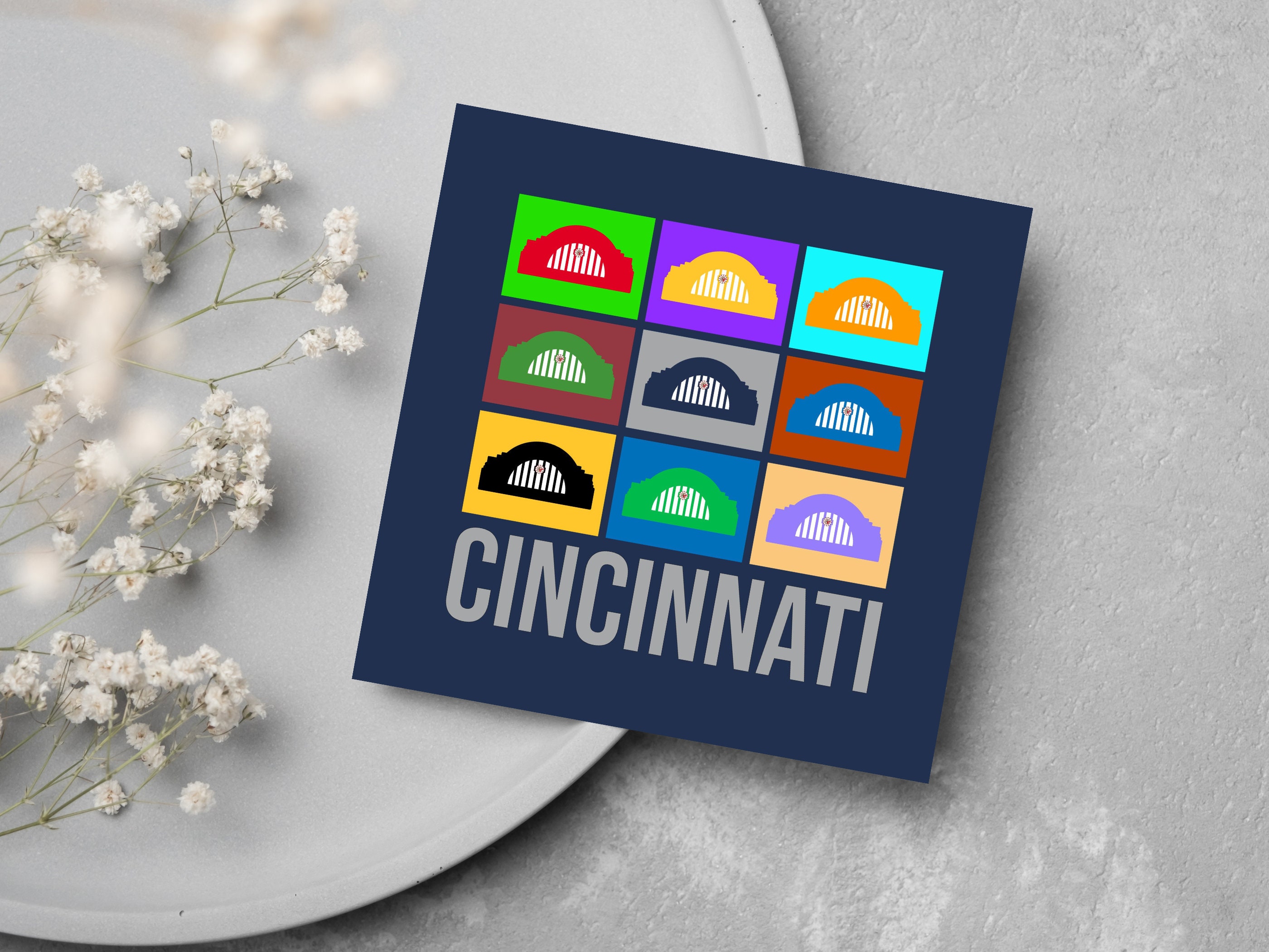 Cincinnati Union Terminal Art Deco Print - Historic Cincinnati Train ...