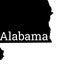Alabama Minimalist Map - Printable Art in Black & White - Instant ...