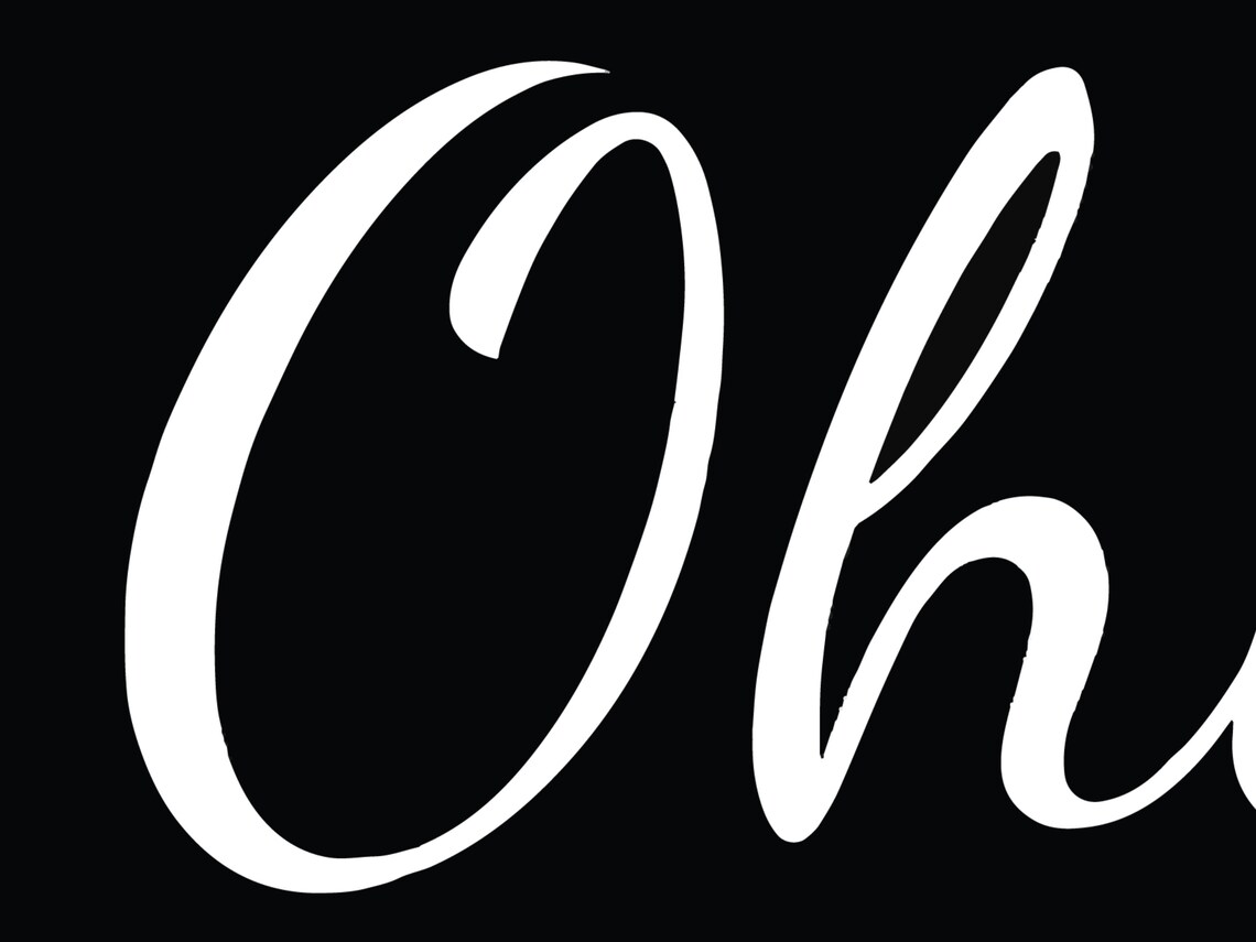 Ohio SVG Cut Files Bundle Digital Download, Script Fonts, State Shape ...