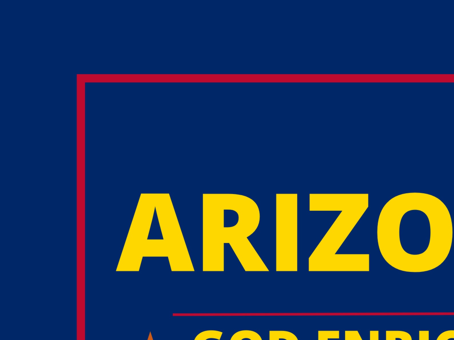 Arizona Flag Digital Printable Art, Minimalist Yellow, Blue, Red ...