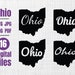 Ohio SVG Cut Files Bundle Digital Download, Script Fonts, State Shape ...