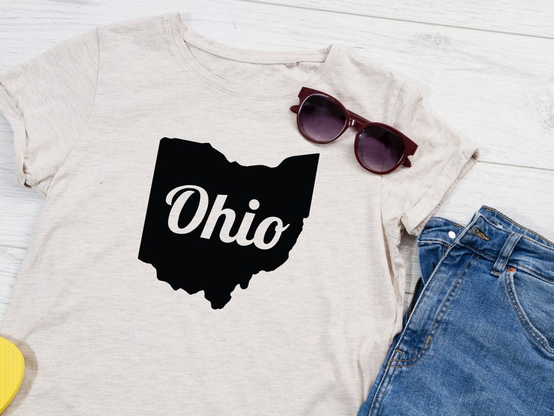 Ohio SVG Cut Files Bundle Digital Download, Script Fonts, State Shape ...