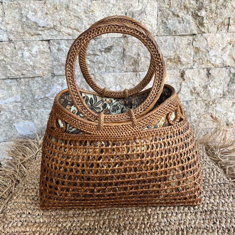 Shell Rattan Bag - Etsy