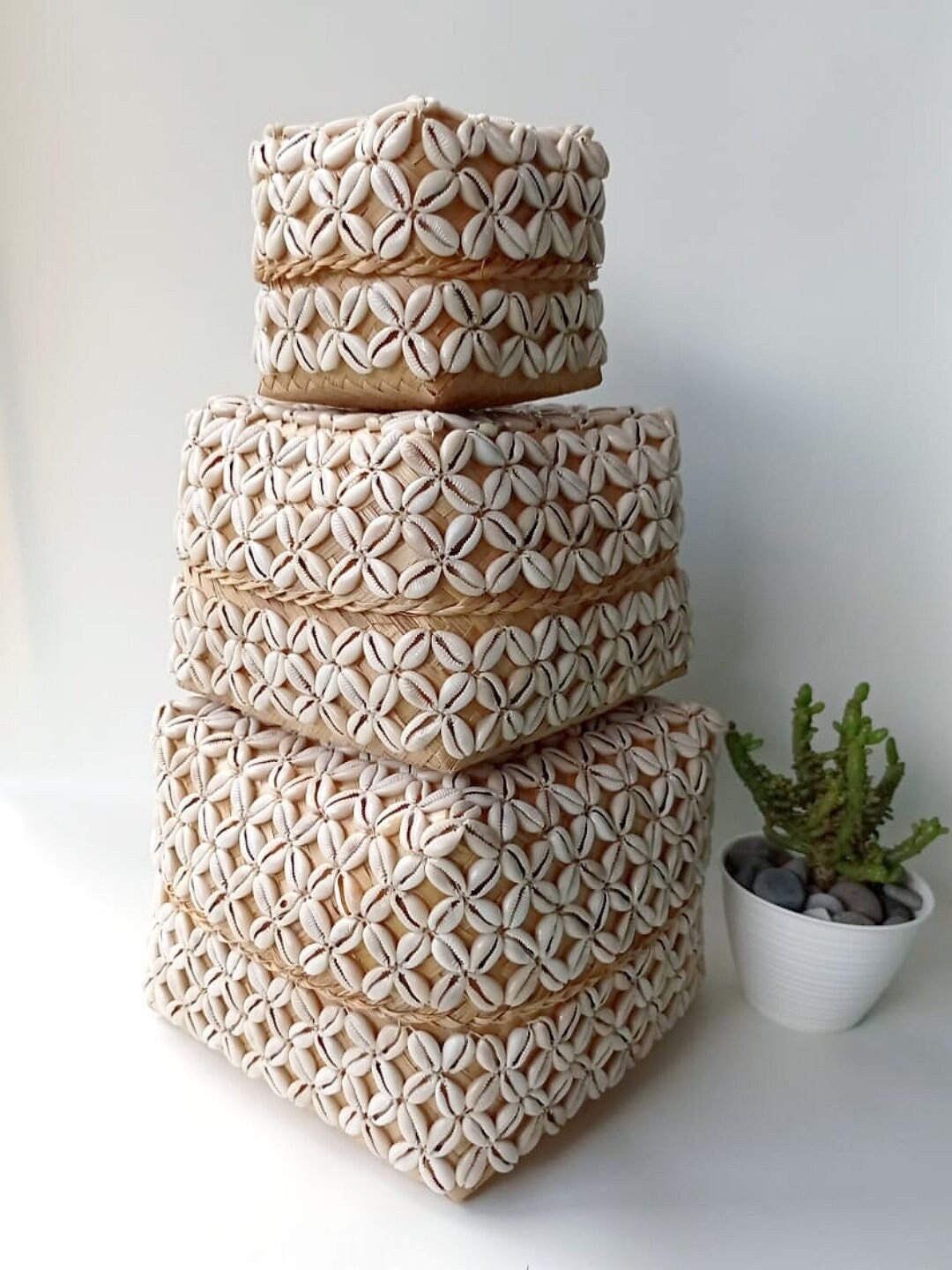 Bali Shells Box, Bali Handmade, Bamboo Box, Set of 3 - Etsy
