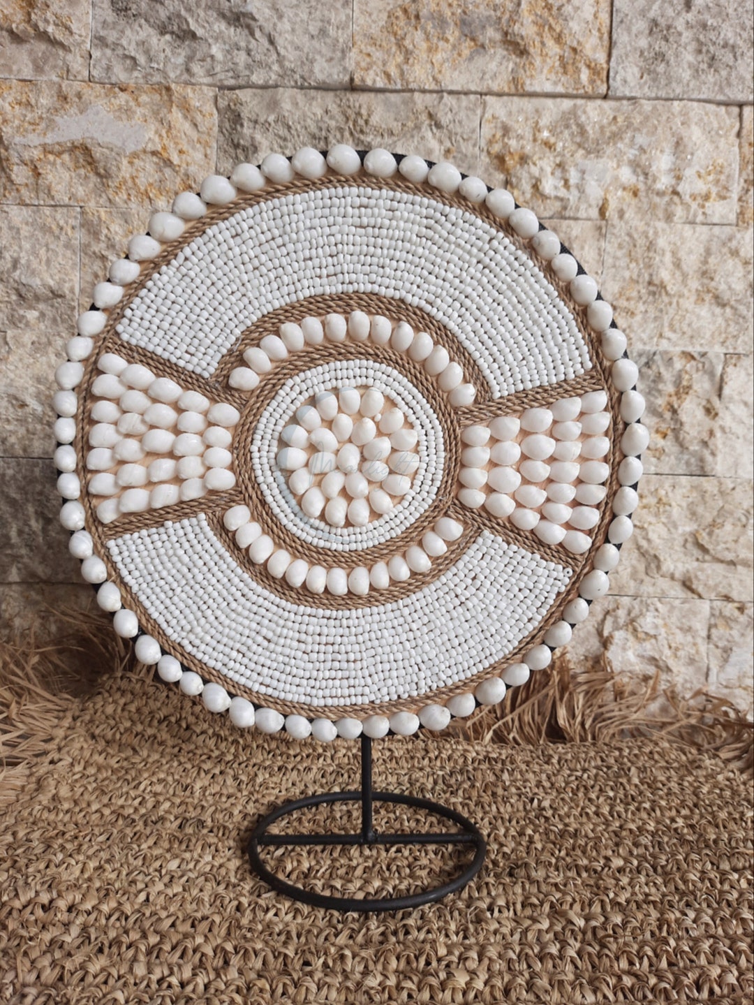 Decorative Beaded Stand, Shells Stand, Bali Decor, Home Decoration ...