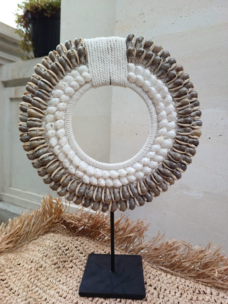 Decorative Papua Necklace, Shells Stand, Bali Decor, Home Decoration ...