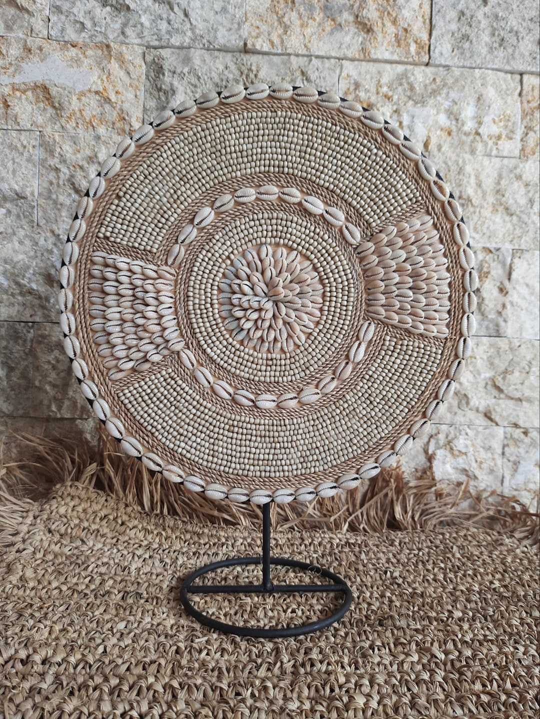 Decorative Beaded Stand, Shells Stand, Bali Decor, Home Decoration ...