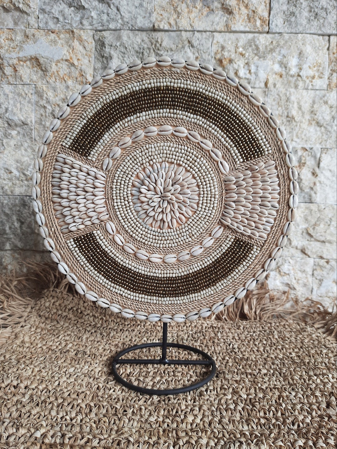 Decorative Beaded Stand, Shells Stand, Bali Decor, Home Decoration ...