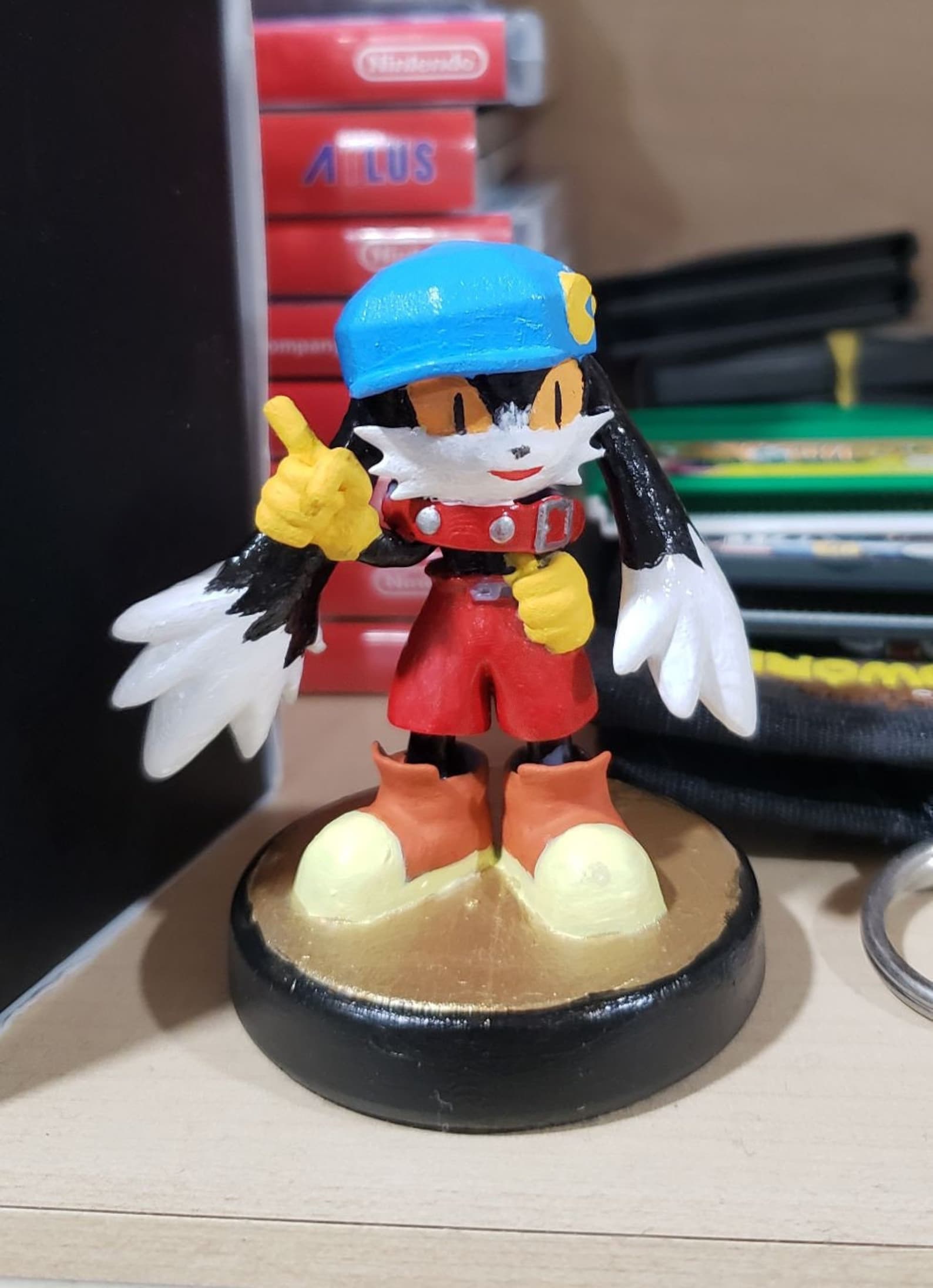 Handpainted Klonoa Amiibo Style Figure - Etsy