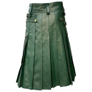 Green Leather Kilt for Men - Etsy
