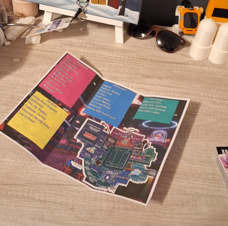 FNAF Security Breach Pizzaplex Map | Digital Download - Etsy