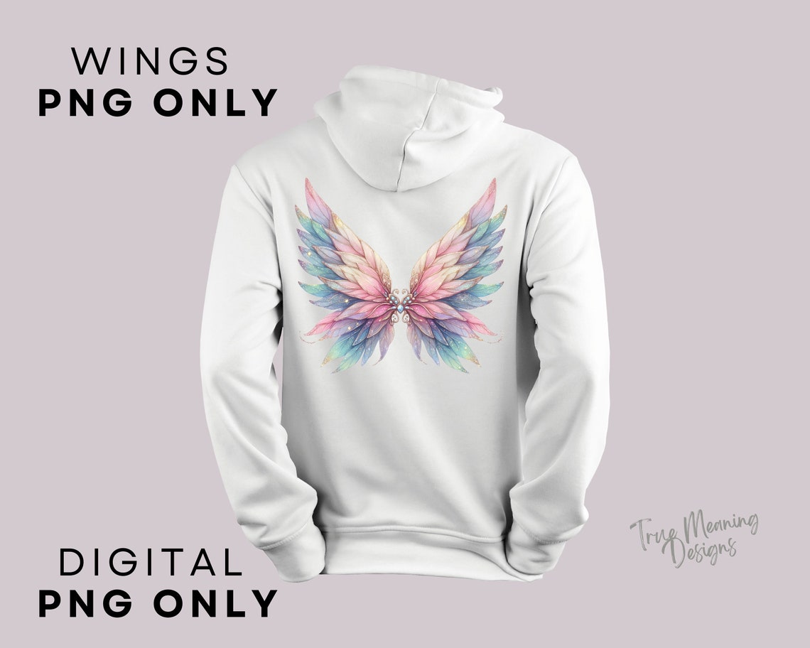 Angel Wings PNG, Angel Wings Clip Art, Fairy Wings, Pastel Angel Wings ...