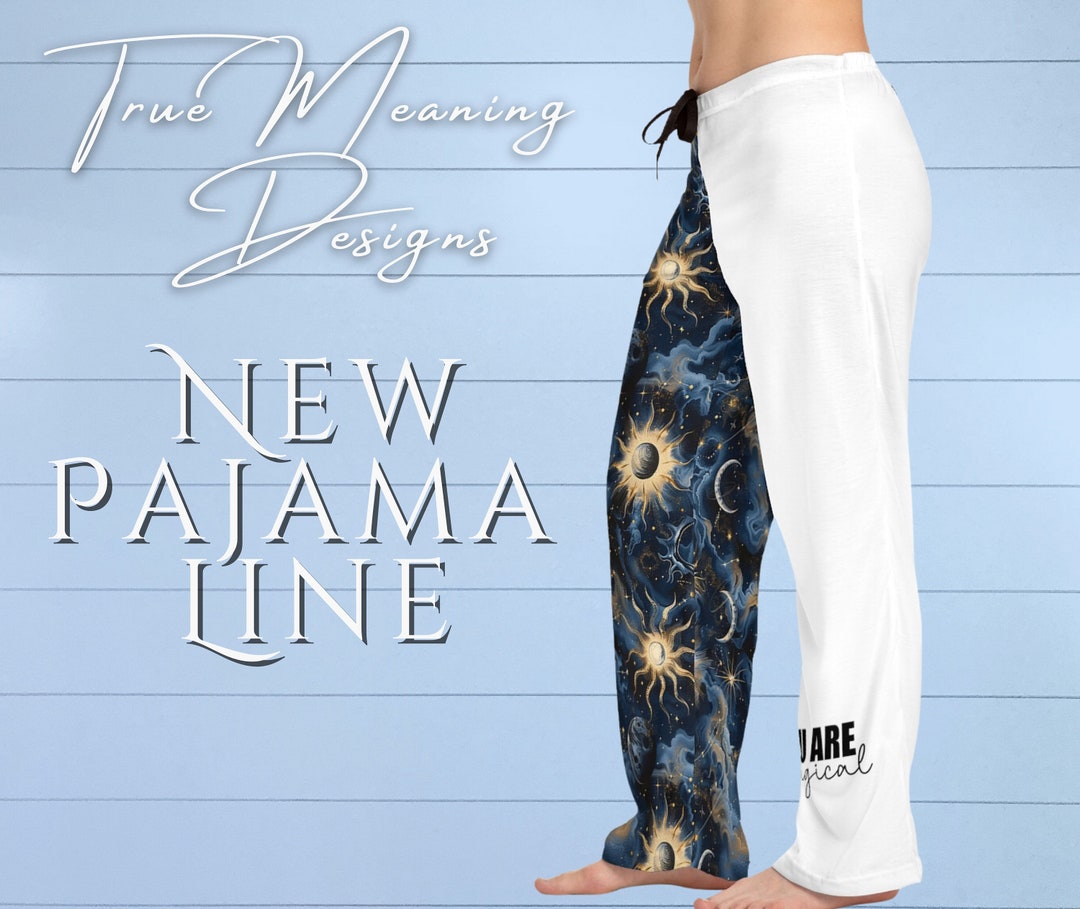 Celestial Pattern Pajama Pants, Inspirational Clothing, Astrology ...