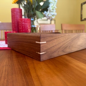 Walnut Wood Letter Box ,desk Organizer, Gift, Inbox, Handmade in Maine ...