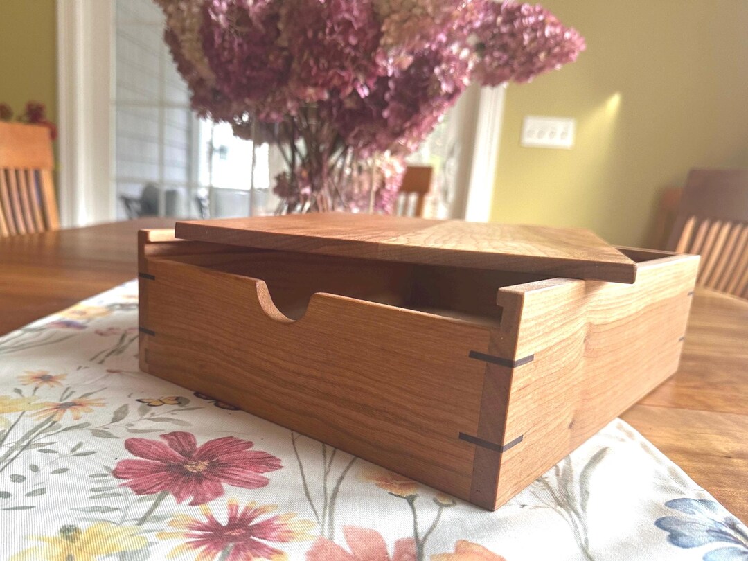 Cherry Wood Keepsake Box With Sliding Lid, One Only Personalized Gift ...