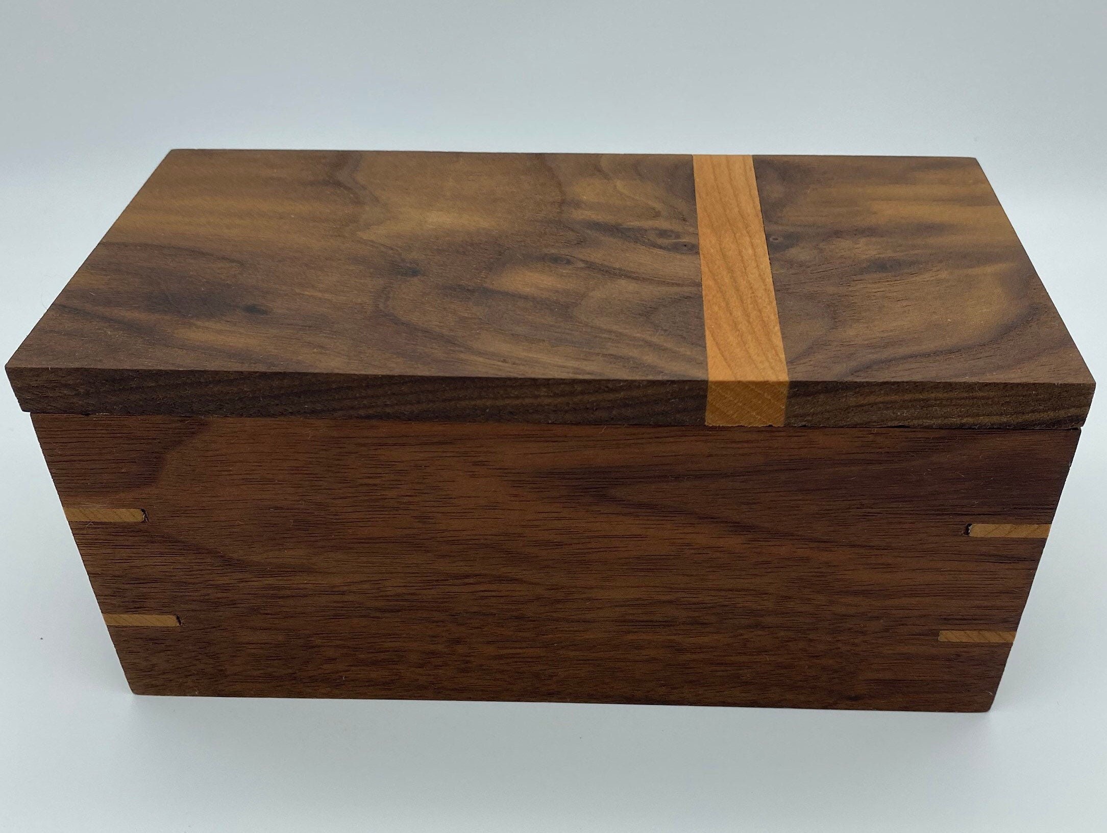 Jewelry Storage Magic Themed Walnut and Cherry Keepsake Box Home ...