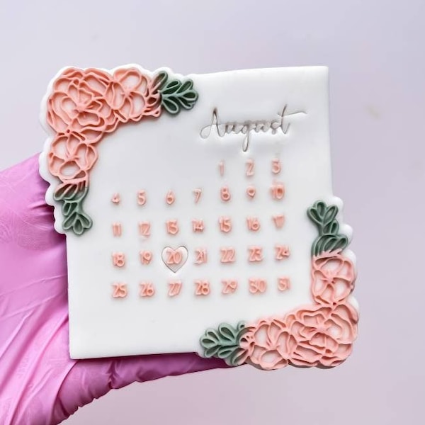 Calendar Stamp - Etsy