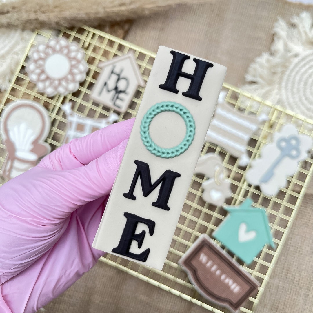 Home Lettering Fondant Embosser Cookie Stamp Cookie Cutter - Etsy