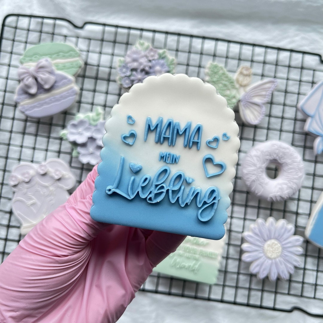 Mom My Darling Cookie Embosser Cookie Stamp - Etsy